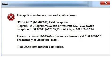 Brief For This Application Has Encountered A Critical Error Error 132 ...
