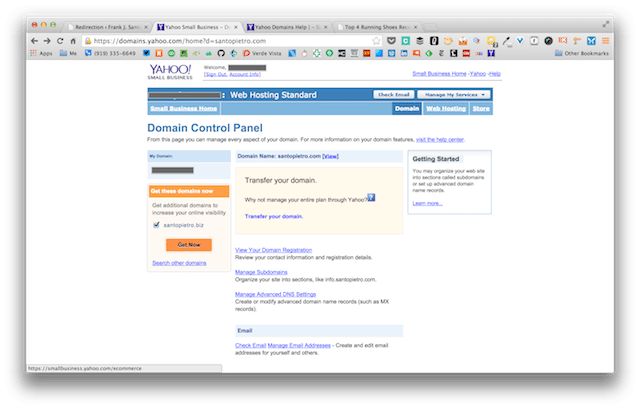 Listed Yahoo Domain Control Panel Pending Effects - Techyv.com