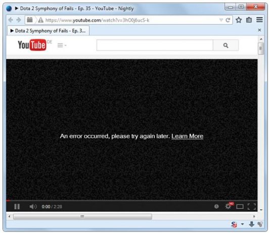 Fix YouTube Error An Error Occurred, Please Try Again Lateron My PC ...