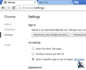 Set google chrome homepage thumbnails - vsehao