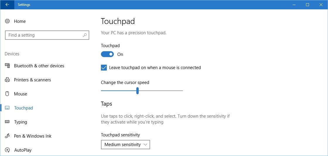 Windows 10 Creators Update: How To Customize Precision Touchpad ...