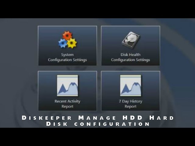 Diskeeper Manage HDD Hard Disk configuration - Techyv.com