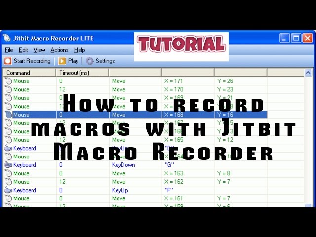 How To Record Macros With Jitbit Macro Recorder Video Tutorial By