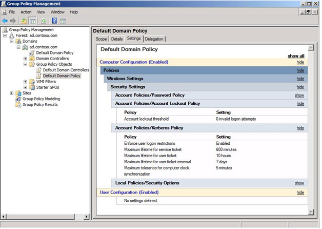 I want to learn the rules of the Group Policy Domain Controller ...