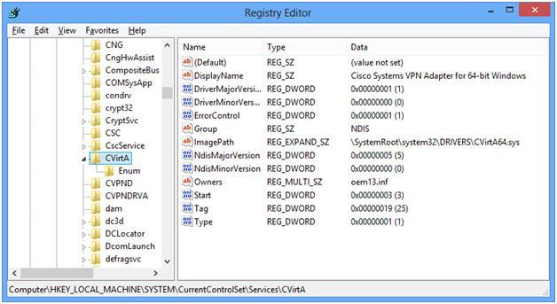Fix The Error 442 Cisco Vpn Client, Can’t Enable Virtual Adapter ...