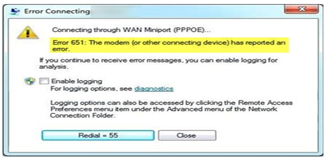 Want to deal with Error 651 in Windows 7? - Techyv.com