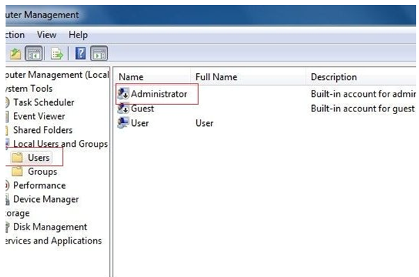 Process of Windows 7 administrator login. - Techyv.com