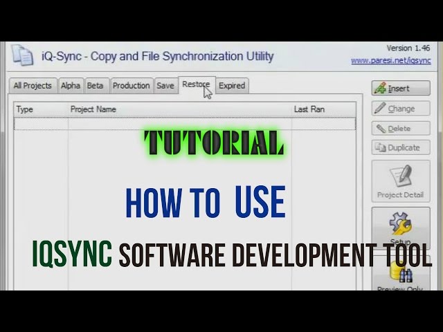 How to use IQsync Software development tool | video tutorial by TechyV ...