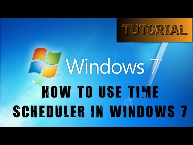 How to use Time Scheduler in Windows 7 - tutorial by TechyV - Techyv.com